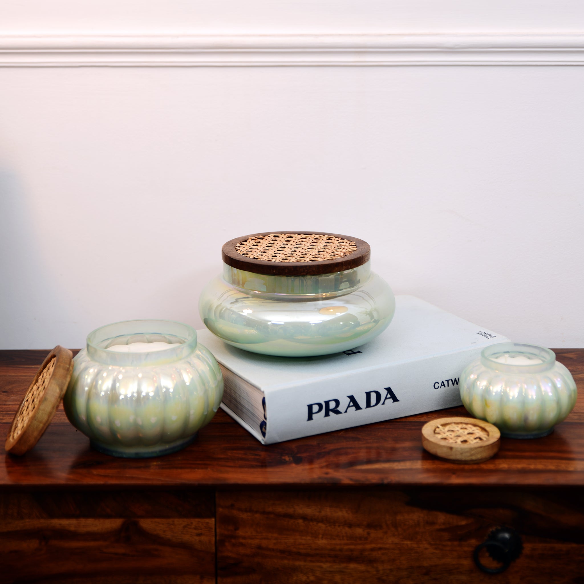 Aquamarine Boho Lid - Lustre Jars